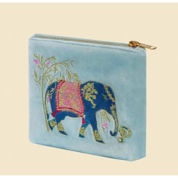 Powder | Bags | New Powder Elephant In Cornflower Velvet Embroidered ...